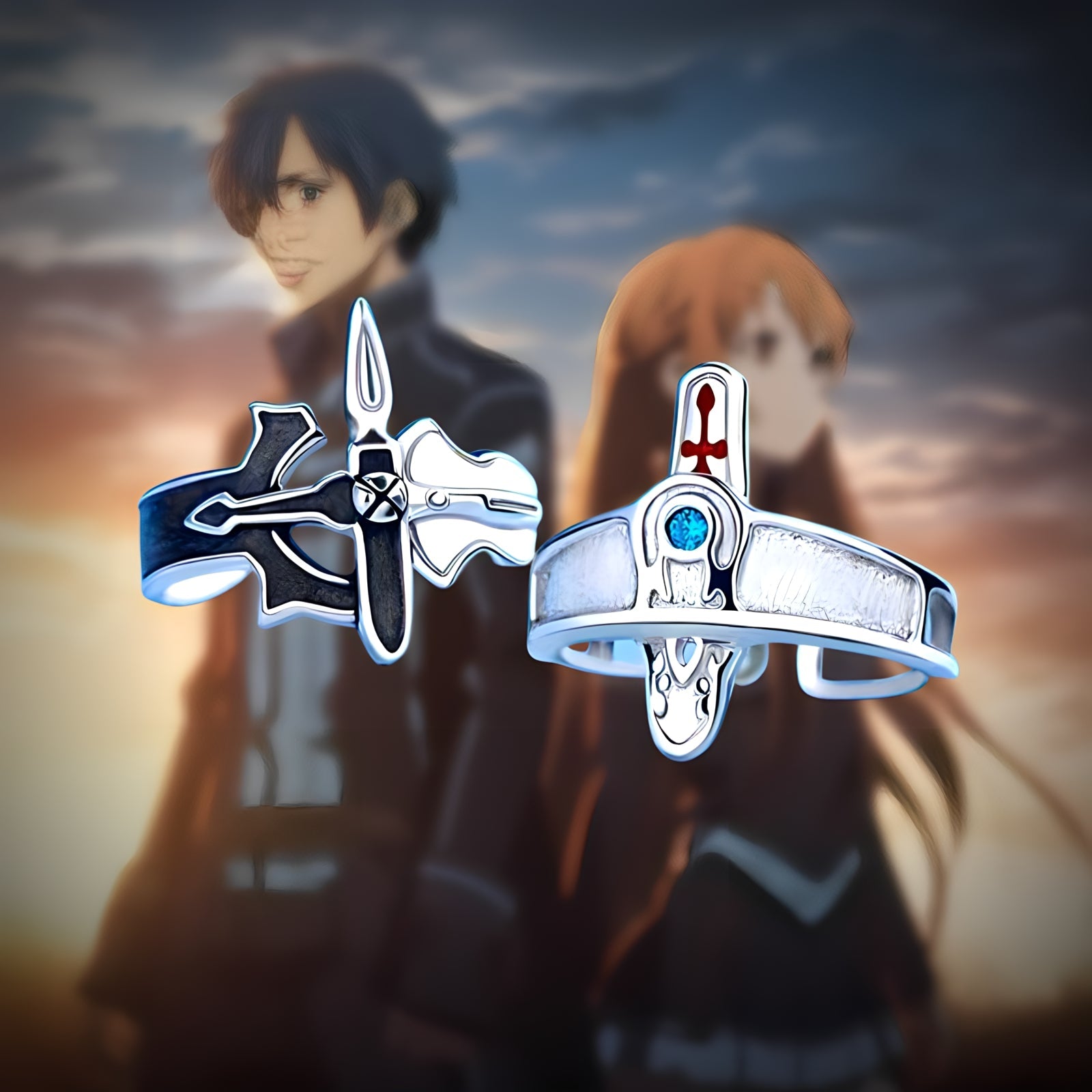 Kirito And Asuna Rings – Fujin